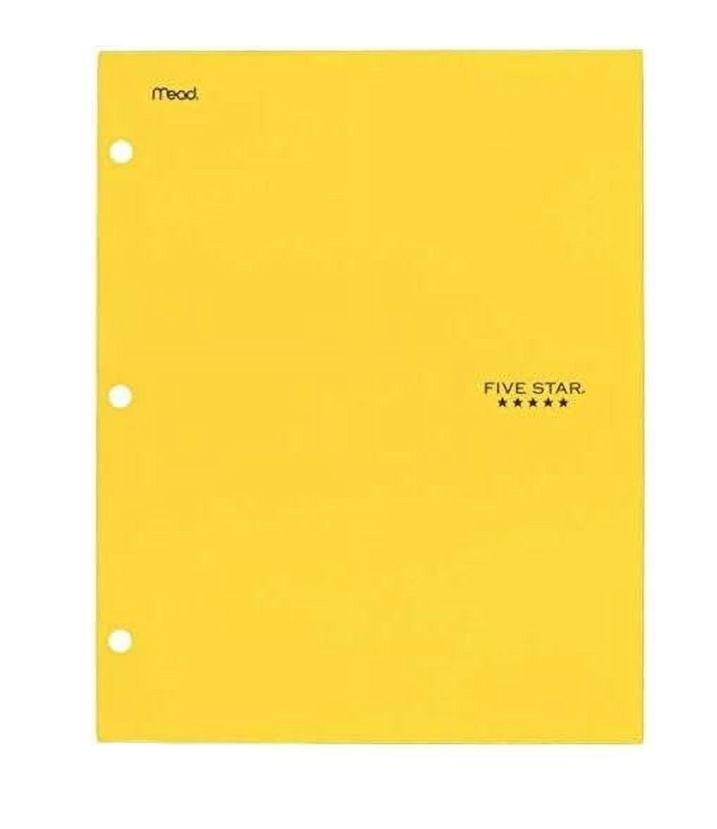Five Star 4-Pocket Paper Folder, 12" x 9.5", Yellow (33468) (Yellow ...