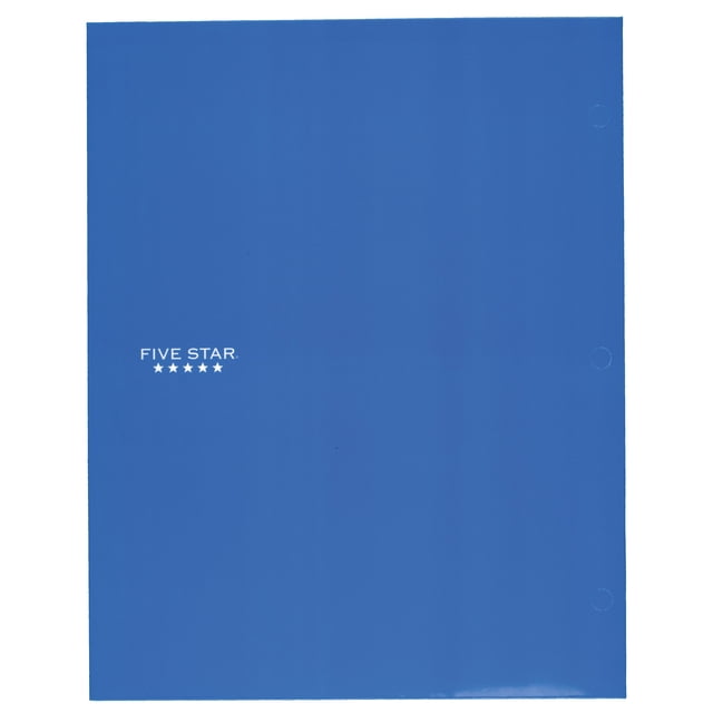 Five Star 4-Pocket Paper Folder, Cobalt Blue (33459) - Walmart.com