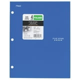 Five Star 4-Pocket Paper Folder, Cobalt Blue (33459) - Walmart.com