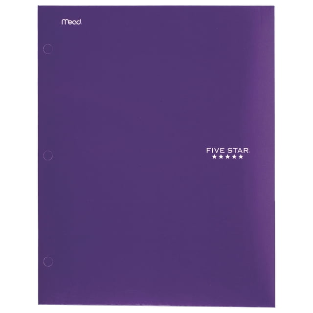 Five Star 4-Pocket Paper Folder, Royal Purple (33537) - Walmart.com