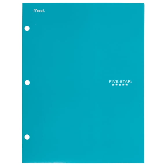 Five Star 4-Pocket Paper Folder, Water-Resistant, Teal (72087 ...