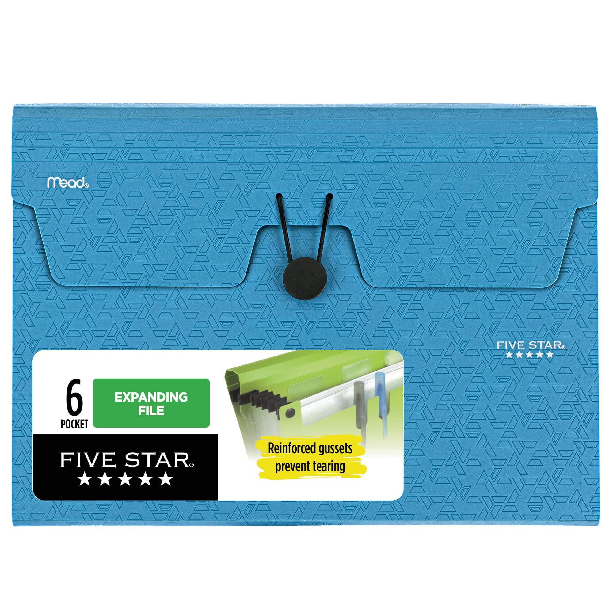 Five Star 6-Pocket Expanding File 12 12 x 9 14 Tidewater Blue ...