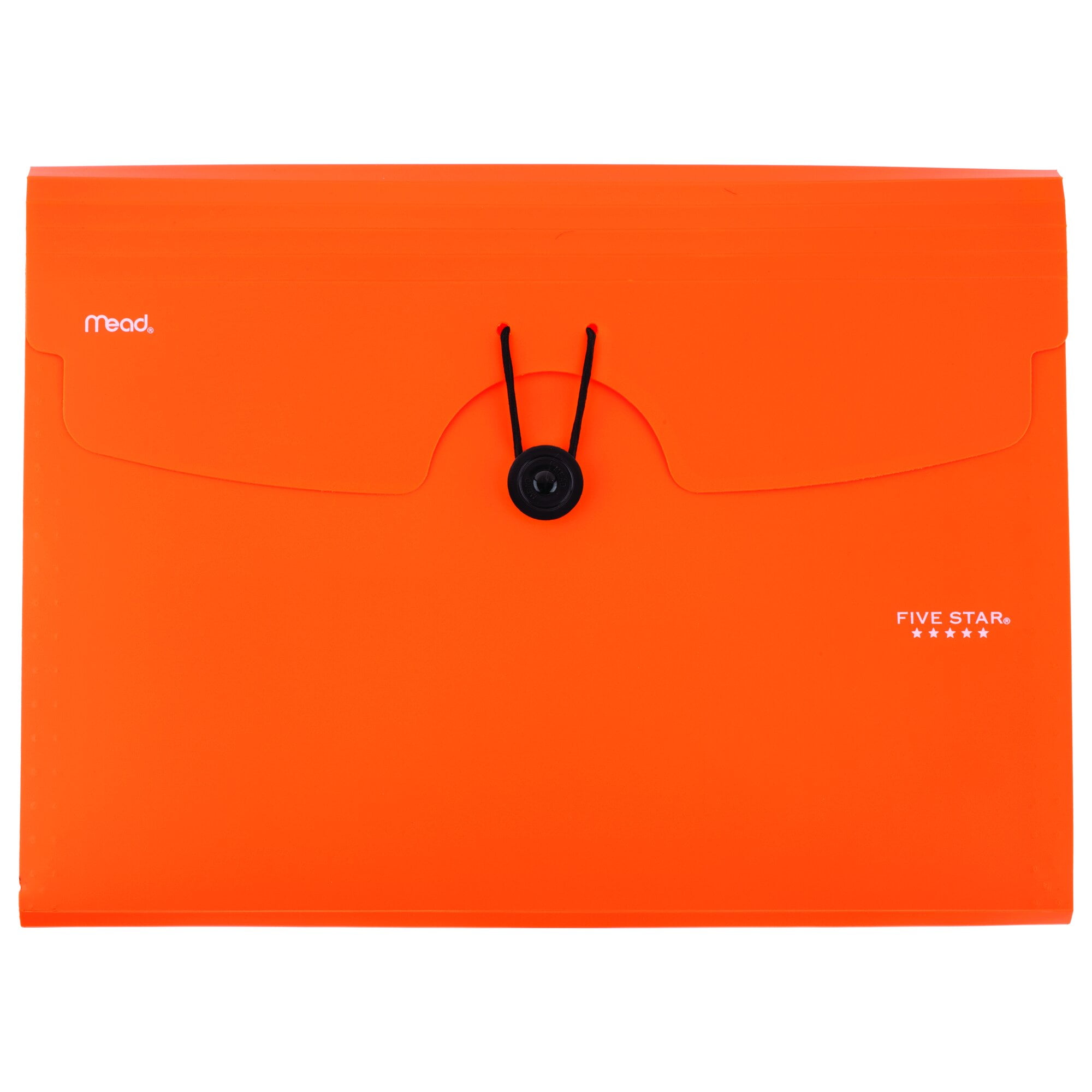 Five Star 6-Pocket Expanding File, 13" x 9 1/4", Bright Orange ...