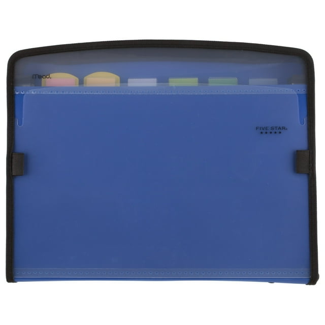 Five Star Sturdy School 7-Pocket Expandable Folders with Reminder Tabs ...