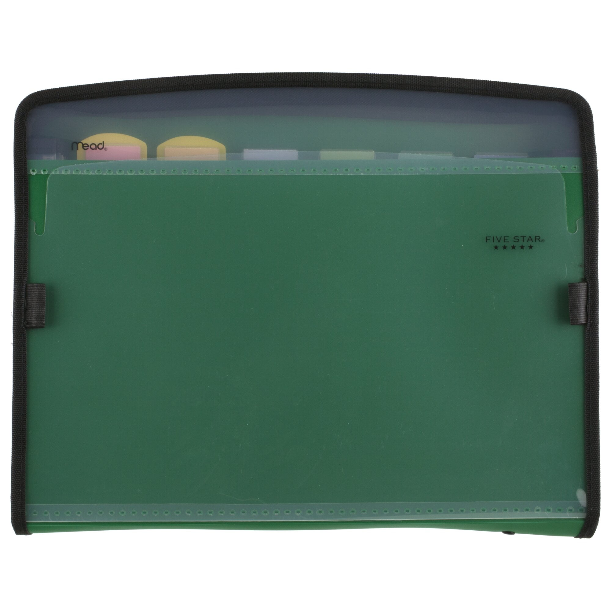 Five Star Green 7-Pocket Expandable Folder, Durable Plastic Poly Shell ...