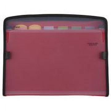 Five Star 7-Pocket Expanding File with Tabs, 8 1/2" x 11", Red (35475 ...