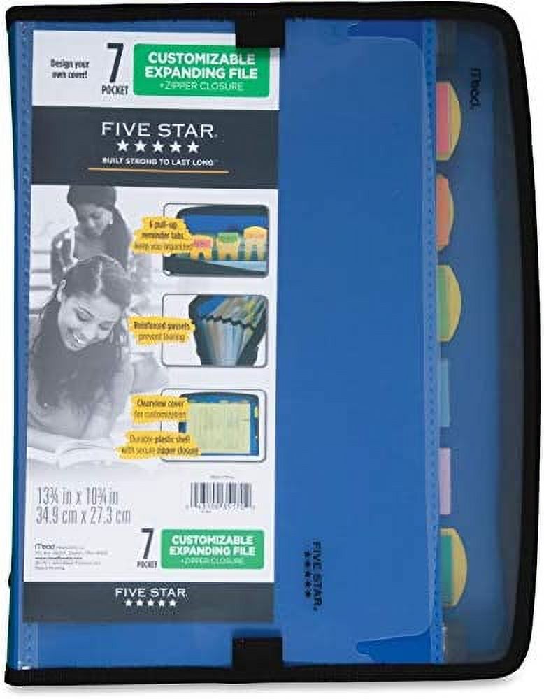 Five Star 7 Pocket Expanding File - Walmart.com