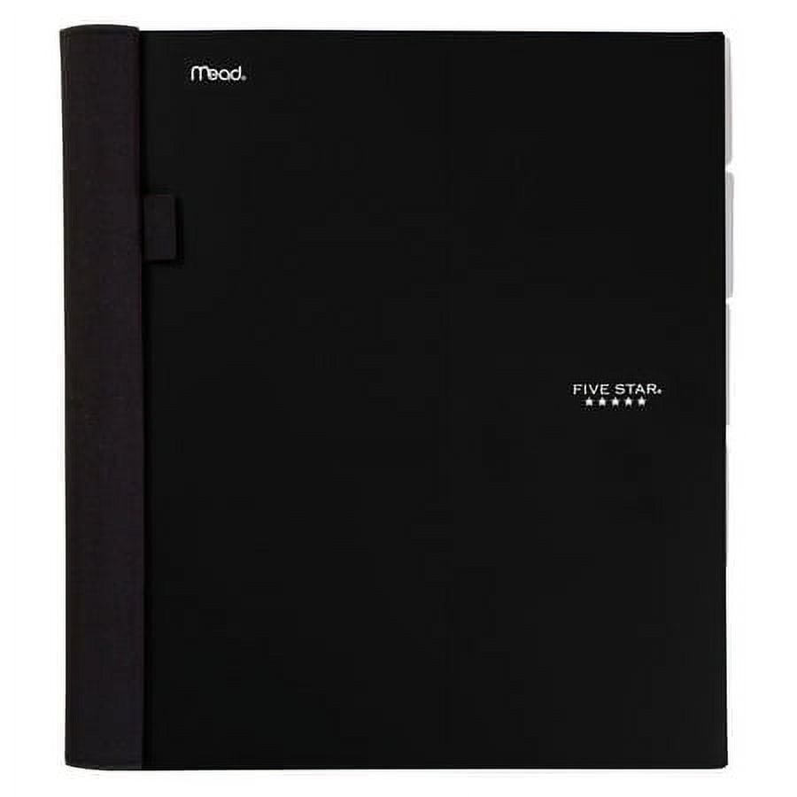Five Star Advance Notebook, 5-Subject, 200-Count, College Ruled, Black ...