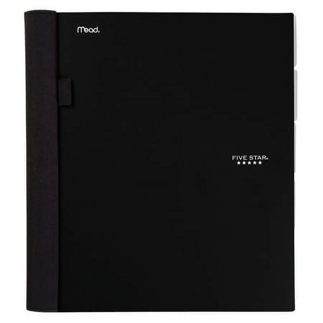 Five Star Advance Notebook, 5-Subject, 200-Count, College Ruled, Black ...