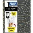 Five Star Align Notebook Plus Study App, 1 Subject, College Ruled, 8.5 ...