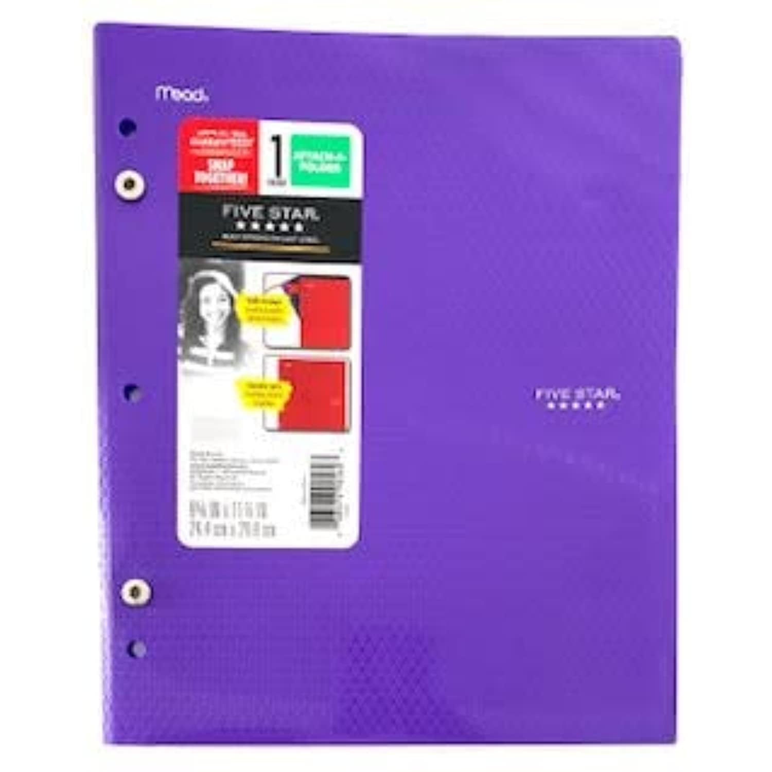 Five Star Attach-A-Folder, 2-Pocket Folders, Plastic Colored Folders ...