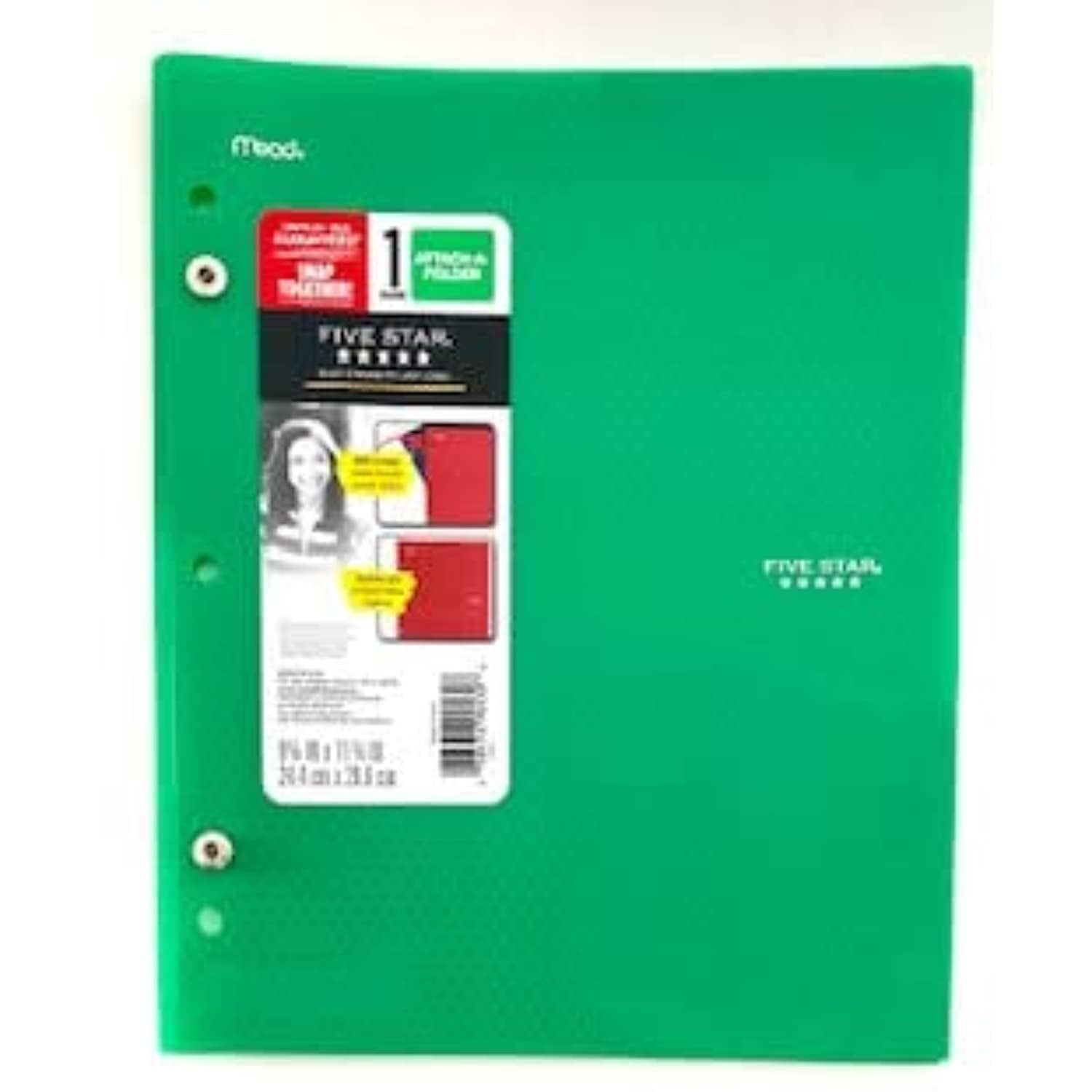 Five Star Attach-A-Folder, 2-Pocket Folders, Stay-Put Folders, Plastic ...