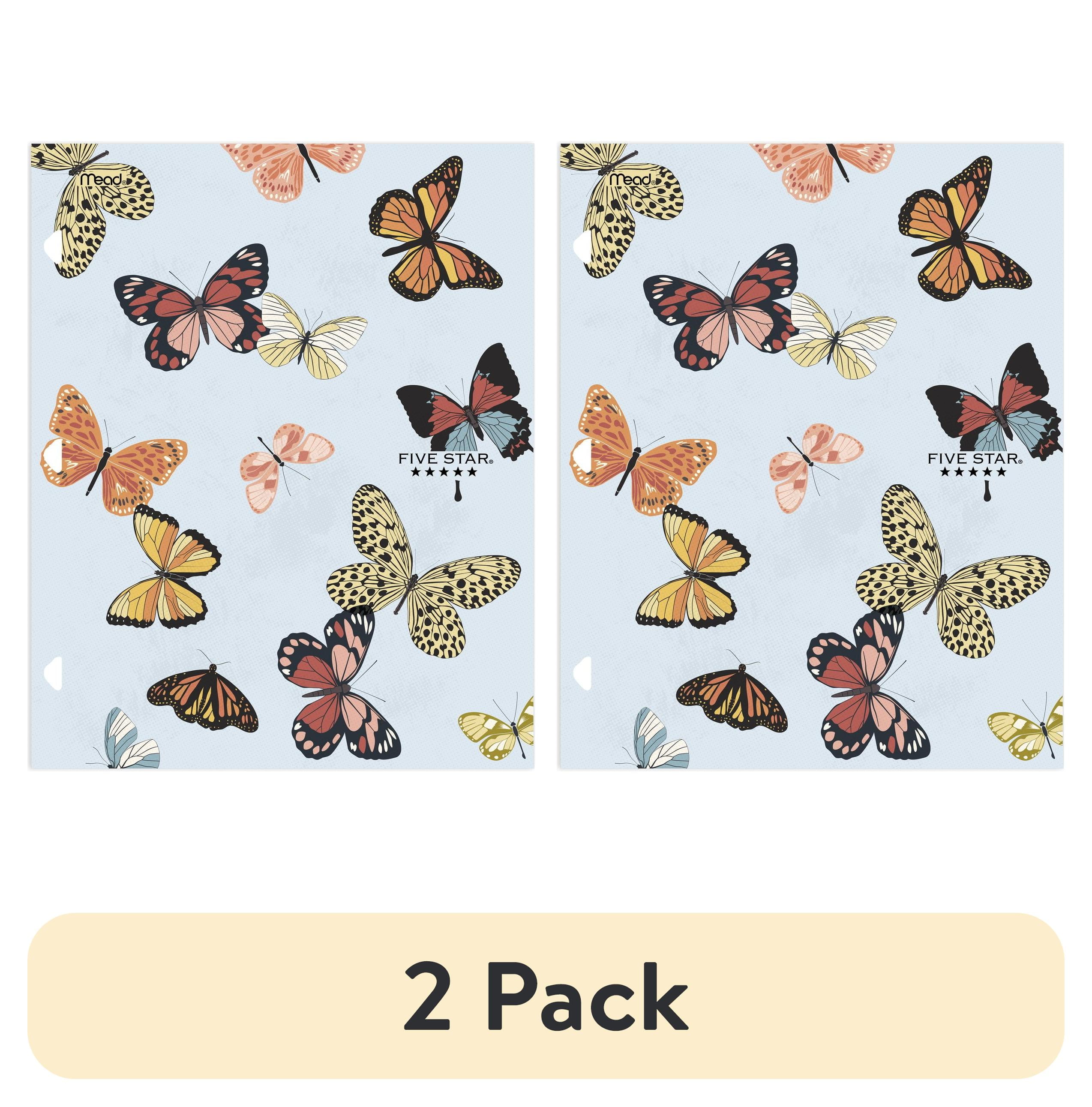 (2 pack) Five Star Butterflies Paper 4-Pocket Folder - Walmart.com