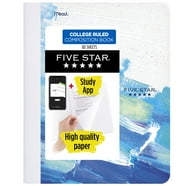 Five Star Butterlies Notebook Plus Study App, 1 Subject, Wide Ruled, 8 ...
