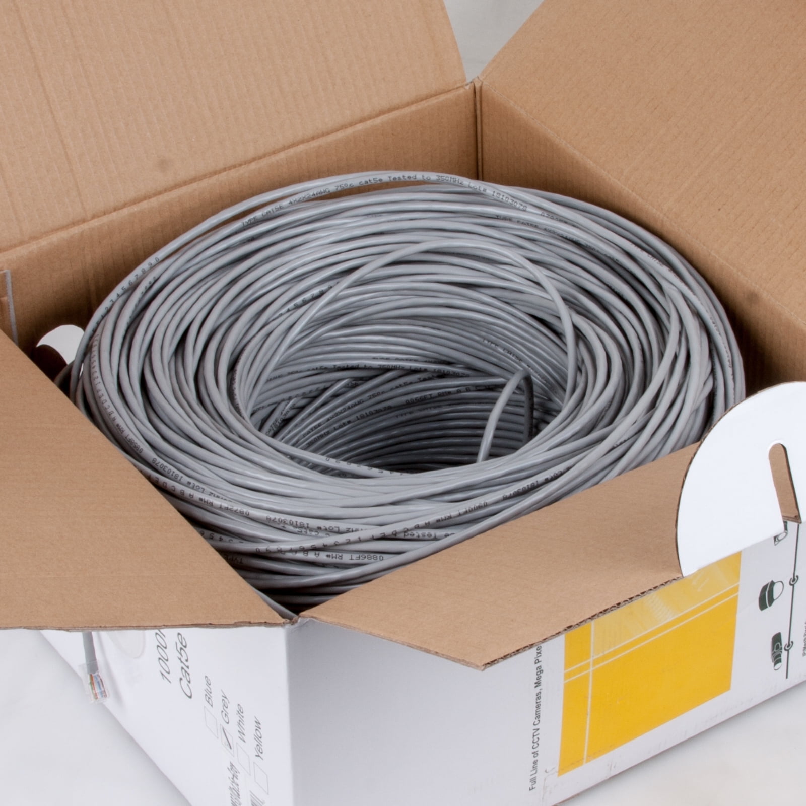 Five Star Cat5e 1000 ft 24AWG UTP 4 Twisted Pair Ethernet Lan Network ...
