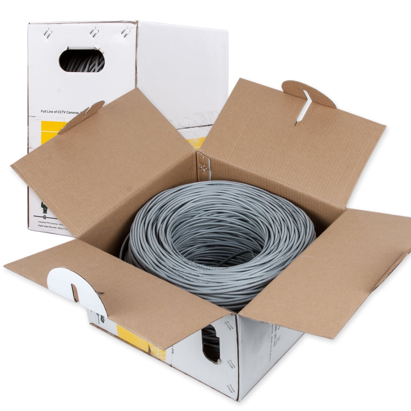 Five Star Cat5e 1000 ft CMR 24AWG Solid Bare Copper Ethernet Cables ...