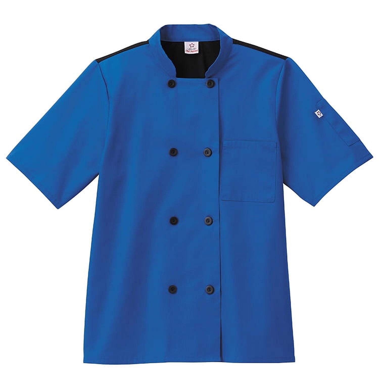 Five Star Chef Jacket Short Sleeve Colors Moisture Wicki - Walmart.com