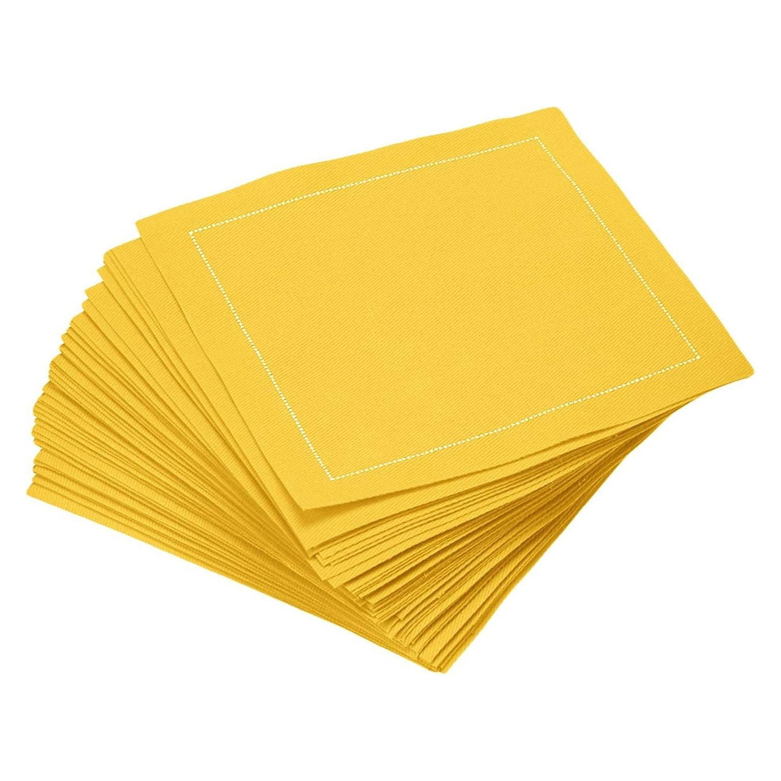 Five Star Cocktail Napkins, 50 Luxury Cotton Disposable Cocktail Party ...