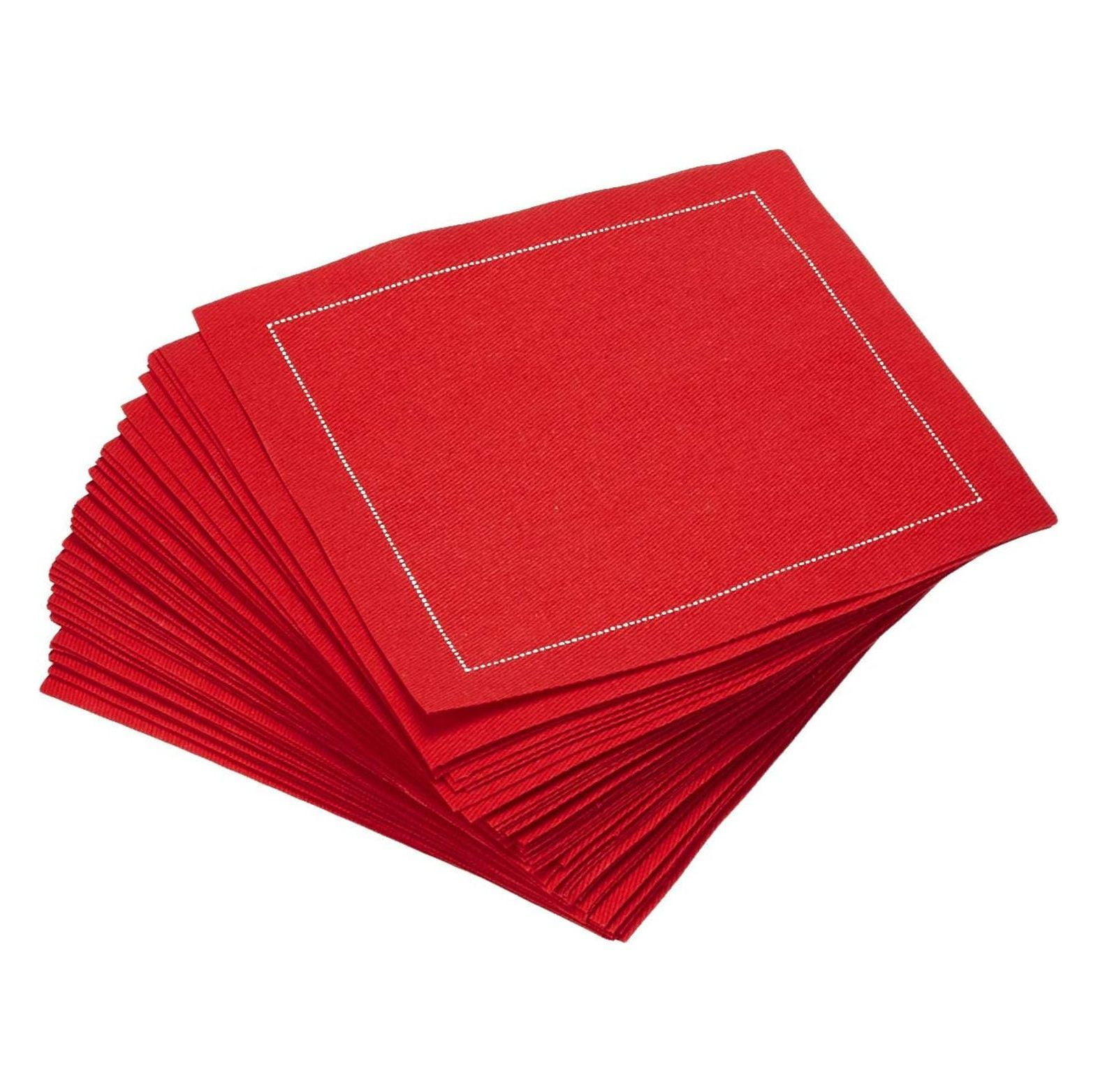 Five Star Cocktail Napkins, 50 Luxury Cotton Disposable Cocktail Party ...