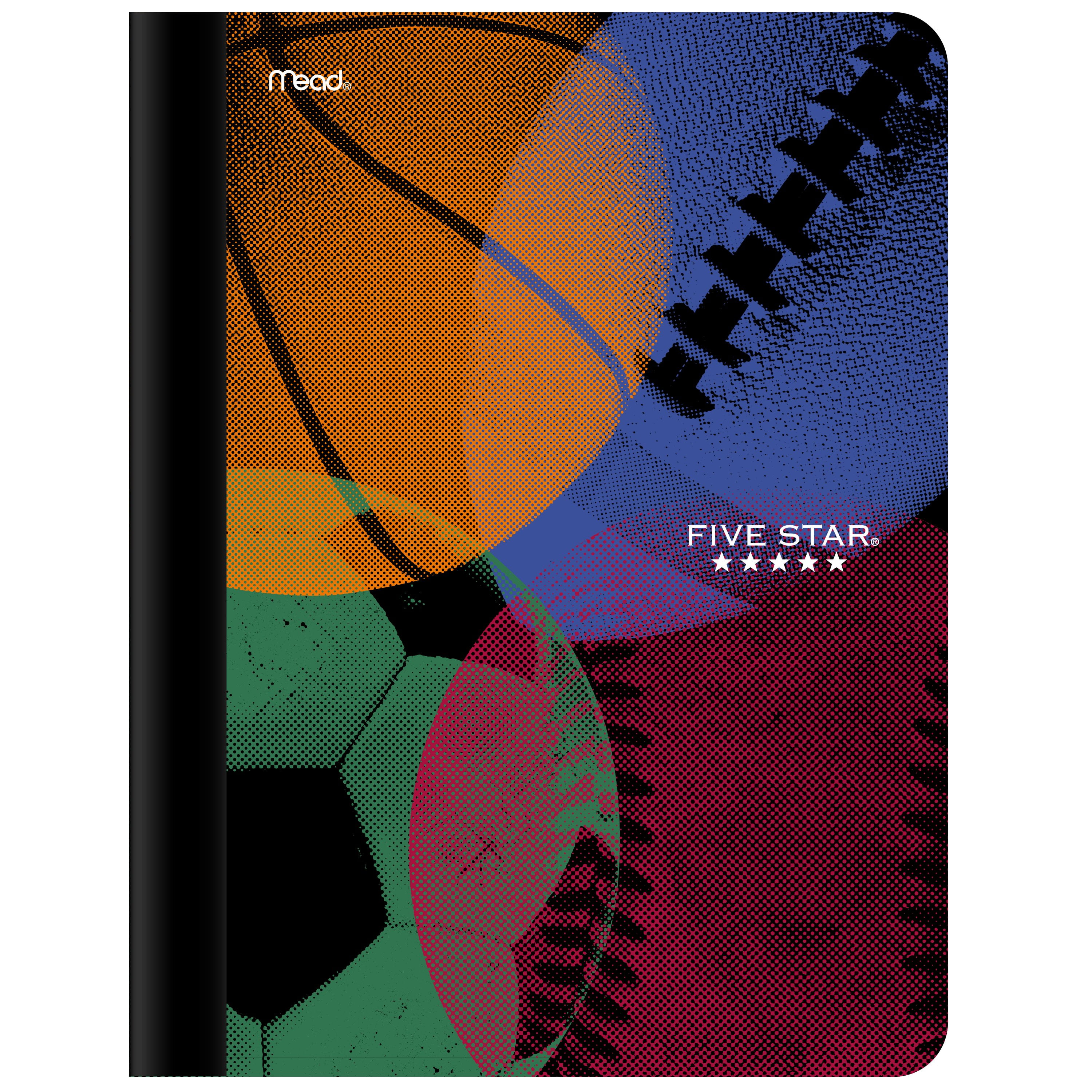 Five Star Composition Book, Wide Ruled, 100 Sheets, Sports (950001FAV1 ...