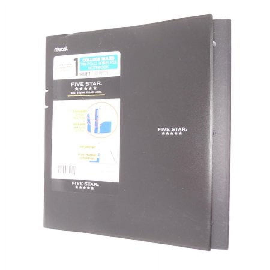 Five Star Composition Notebook College Ruled Trifold 2-Pocket Folder ...