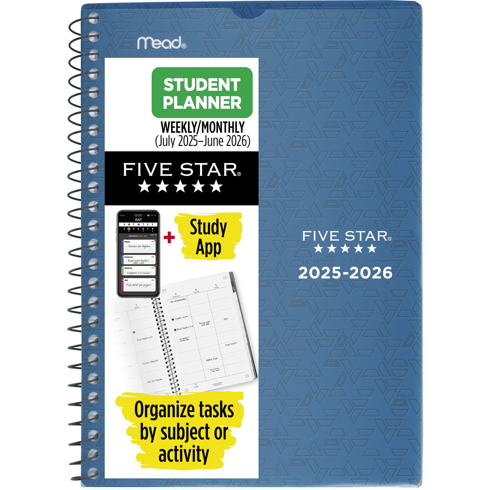 2025-2026 Five Star Customizable 5.5" x 8.5" Academic Year Weekly ...