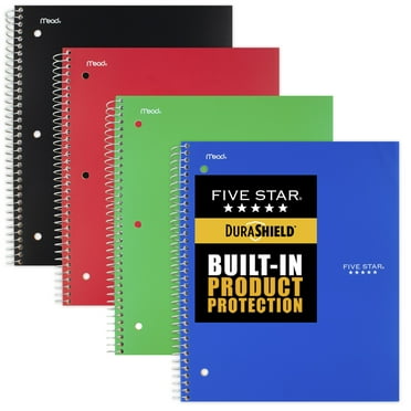Five Star Trend WB Notebook - 5 Sub 200ct WR,Gray - Walmart.com