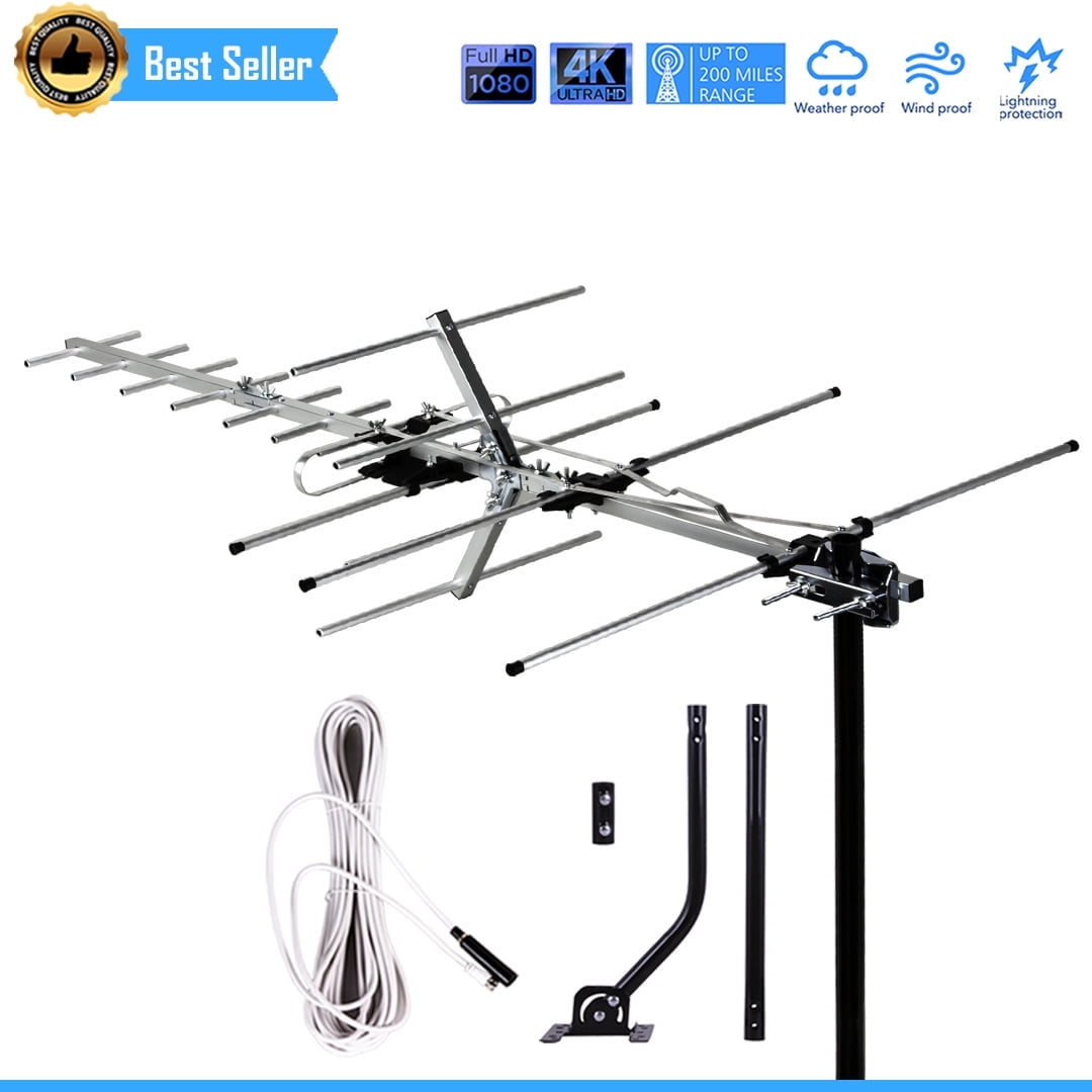 Five Star FSA-5812 Premium Yagi Outdoor Antenna - 200+ Mile Long Range ...