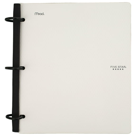 Five Star Flex 1 1/2" Hybrid NoteBinder, White (72516) - Durable ...