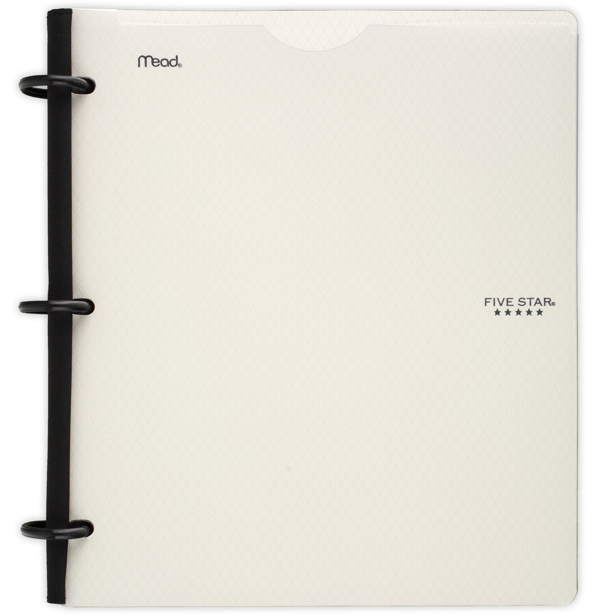 "Five Star Flex 1"" Hybrid NoteBinder: 10-3/4 in. white, Refillable ...