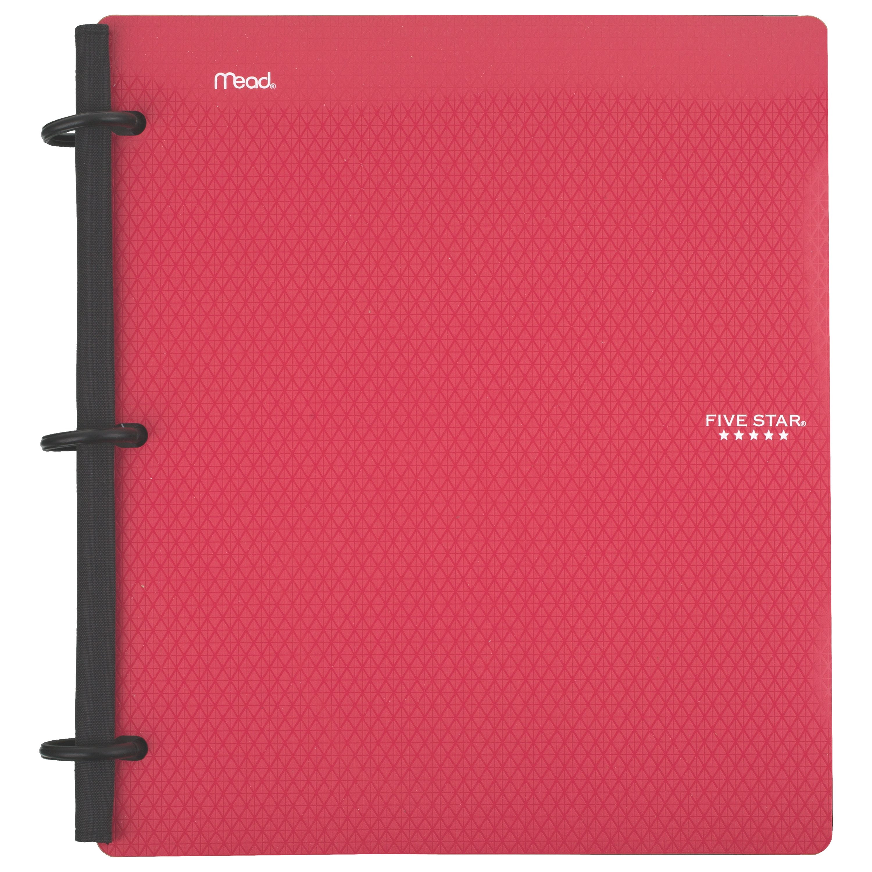 Five Star Flex 1" Hybrid NoteBinder, Red (72005) - Walmart.com