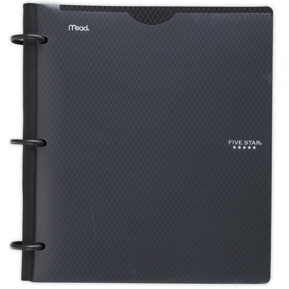 Five Star Flex 1 in. Refillable Notebook, Customizable Cover, Tabbed ...