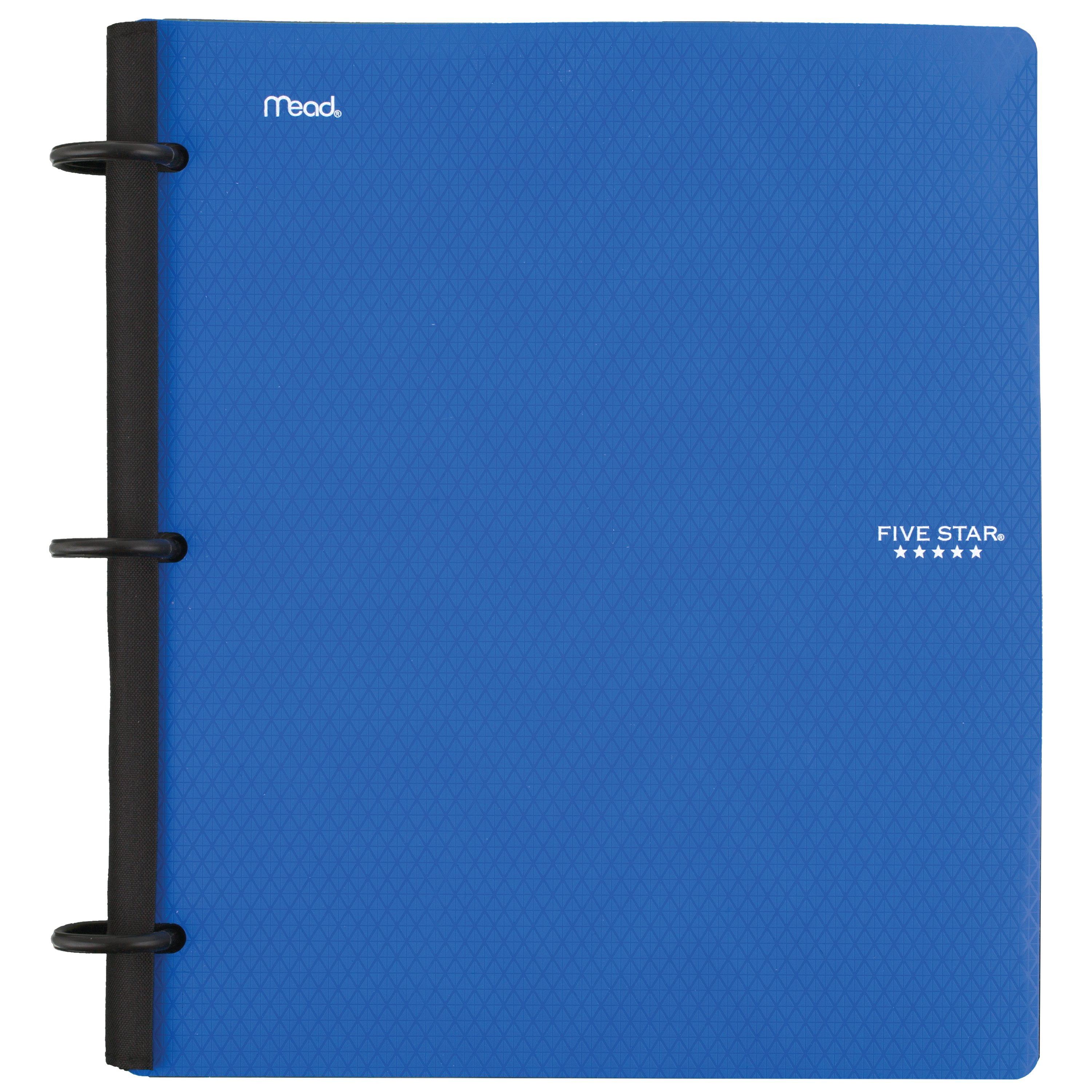 Five Star Flex Hybrid NoteBinder, 1" Round Rings, 1 Subject, Navy ...