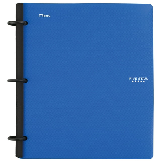 Five Star Flex Hybrid NoteBinder, 1" Round Rings, 1 Subject, Navy ...