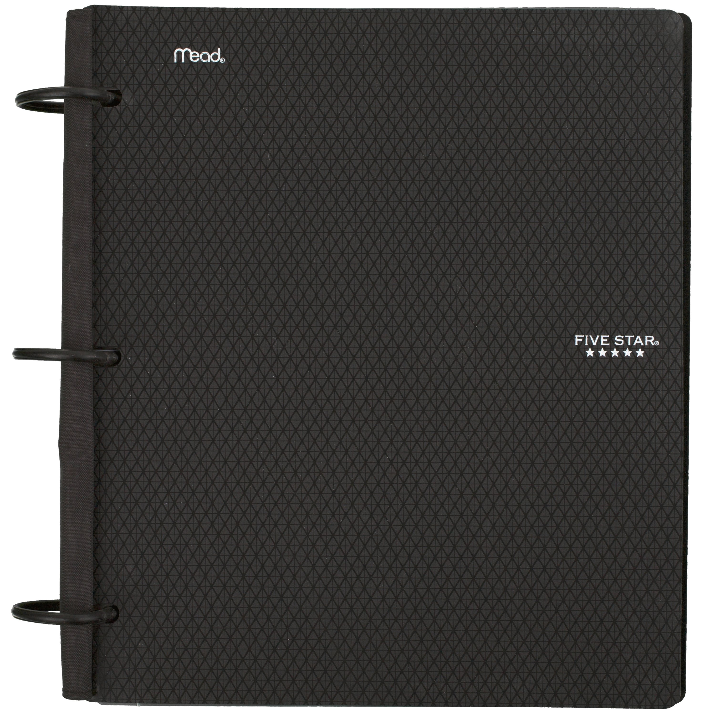 Five Star Flex Hybrid NoteBinder, 1" Round Rings, Black (29328AA2 ...