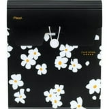 FIVE STAR Mod Daisy 7-Pocket Vertical Expanding File with Black ...