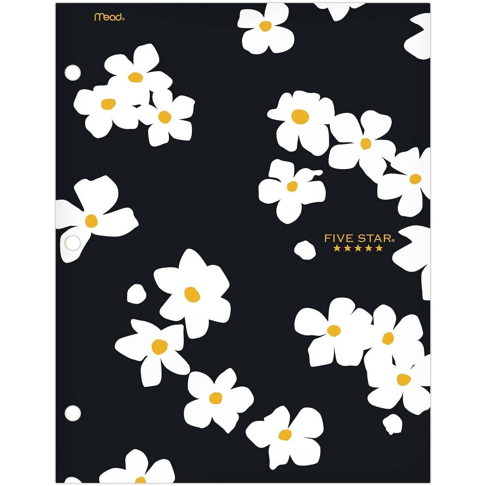 Five Star Mod Daisy Floral Portfolio File Folder, Large Daisies, Water ...