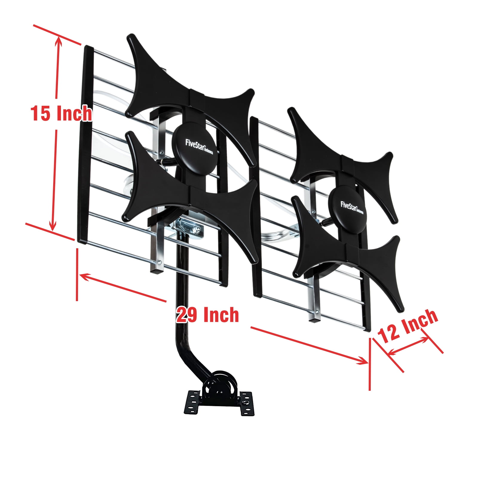 Five Star Multi-Directional 4K HD Outdoor TV Antenna - Walmart.com