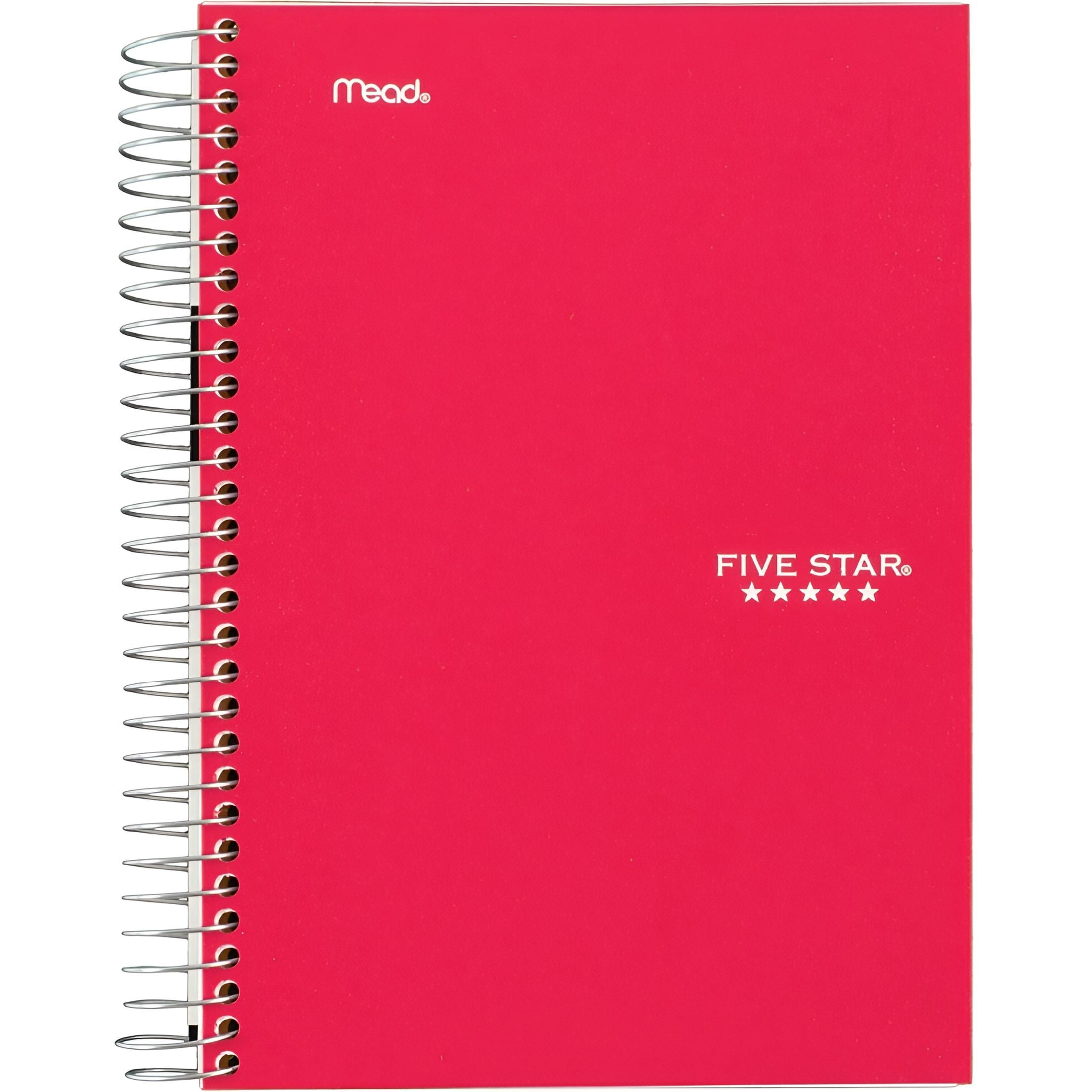 "Five Star 5-Subject College-Ruled Notebook, 9 1/2"" x 6"", Wirebound ...