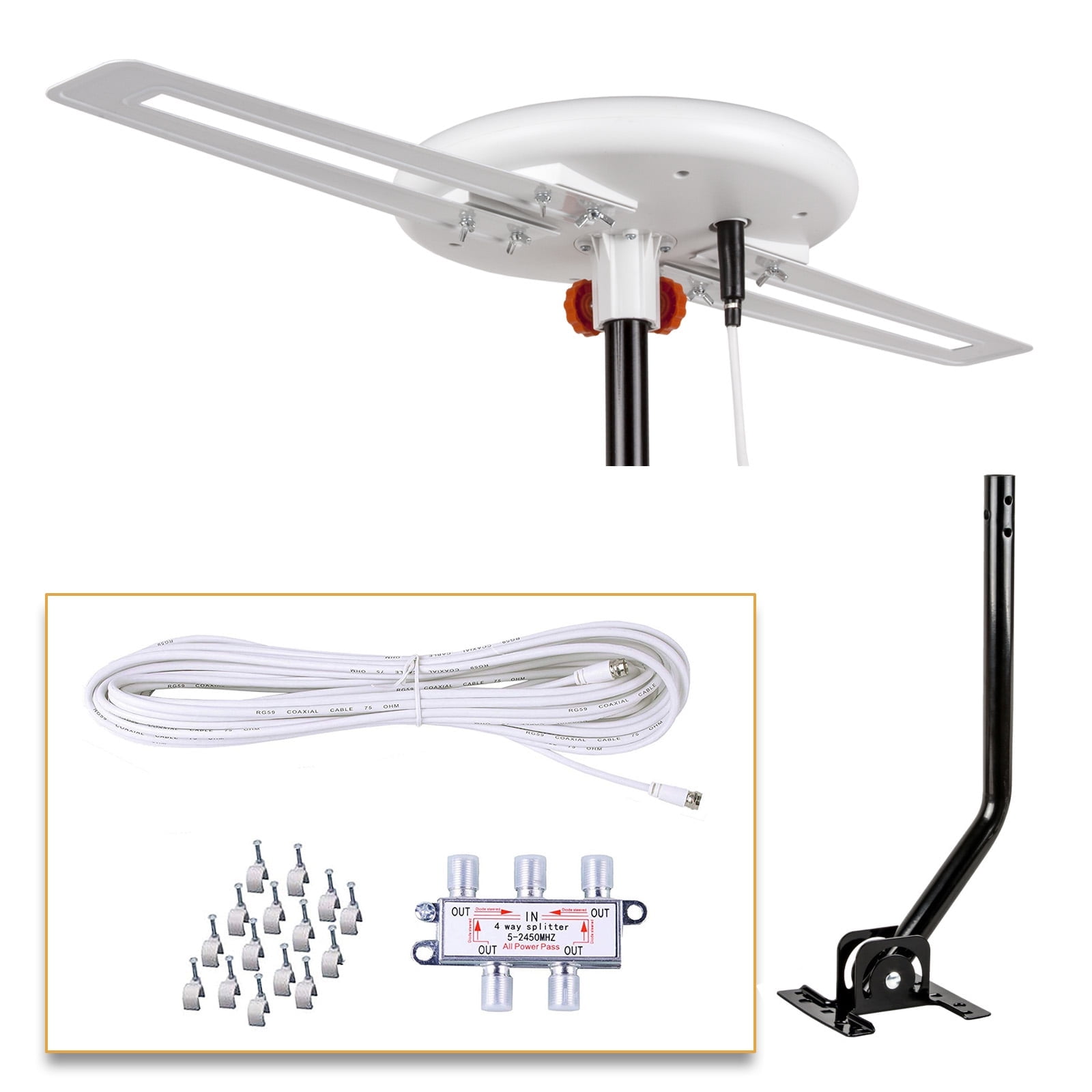 Five Star Long Range Omnidirectional Indoor Outdoor TV Antenna ...
