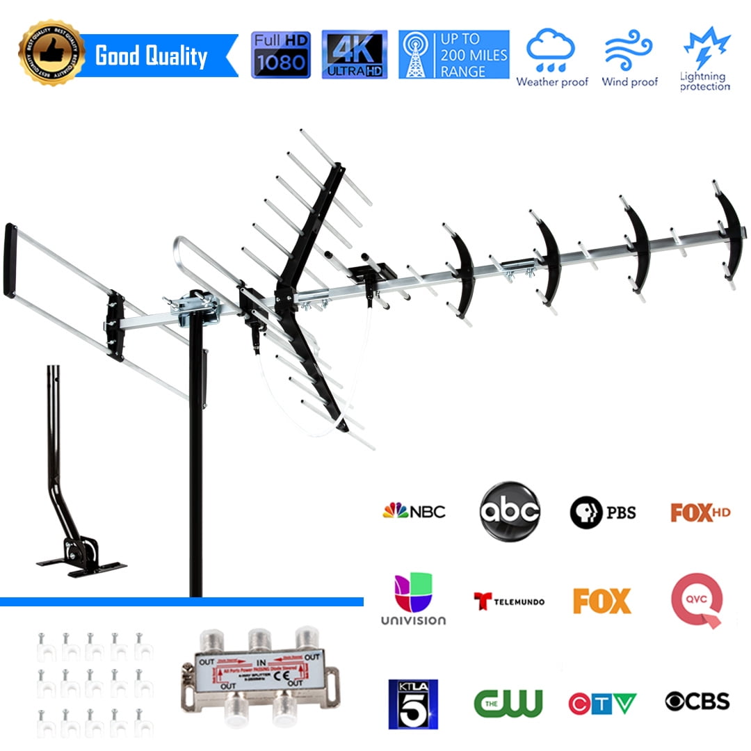 Free Shipping! Newest Five Star Outdoor HDTV Antenna | 200-Mile Long ...