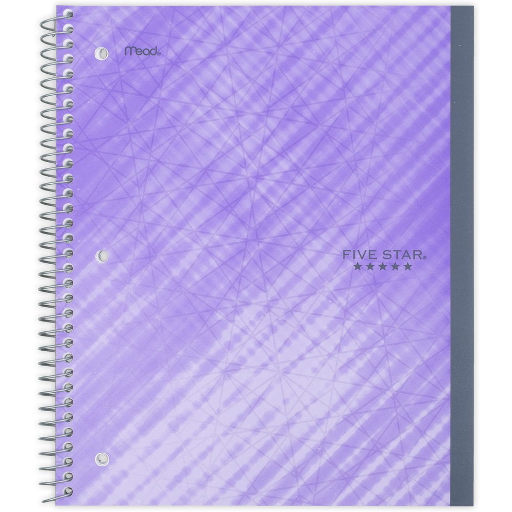 Five Star Performance 1 Subject Wide Ruled Wire bound Notebook, Purple ...