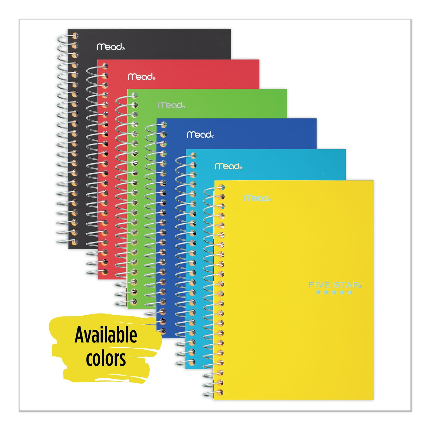 "Five Star Spiral Notebook, 100 Sheets, College Ruled, 7"" x 5 1/2 ...