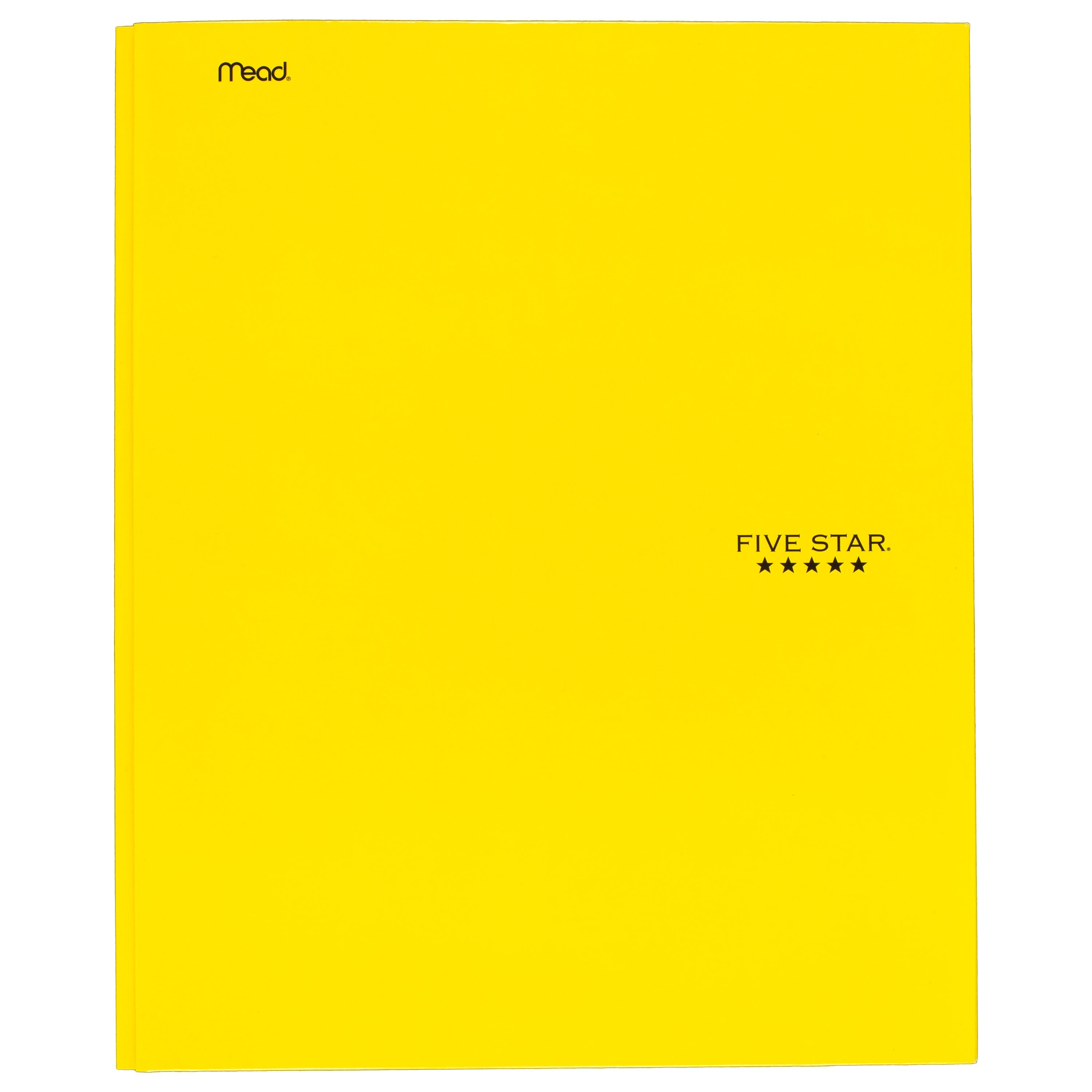 Five Star Solid Fasteners 2-Pocket Paper Folder with Prongs, Durable ...