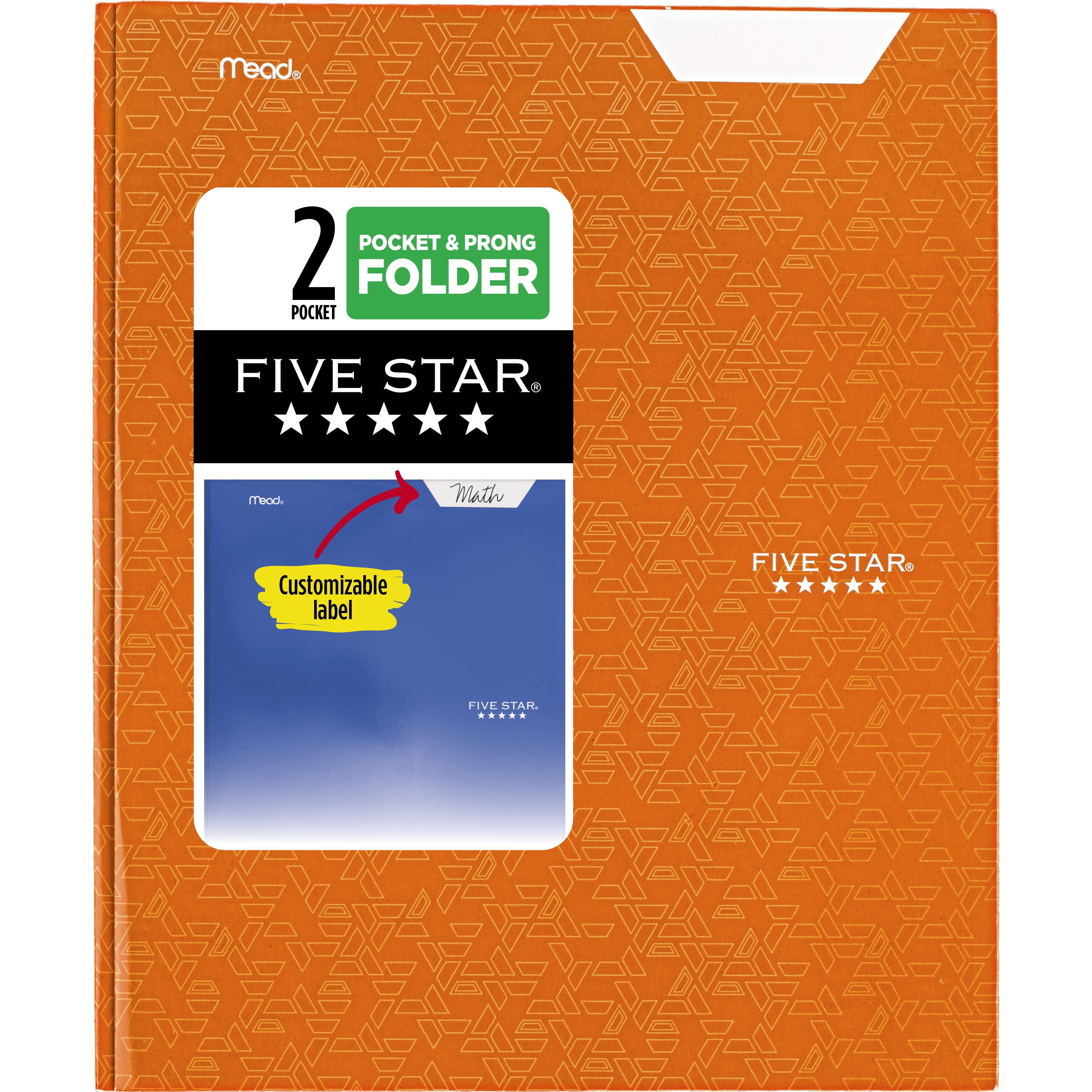 Five Star Pocket and Prong Paper Folder, Sedona Orange (340020H-WMT22 ...