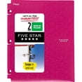 Five Star Poly Portfolio Snap In 2 Pocket Raspberry Pink - Walmart.com