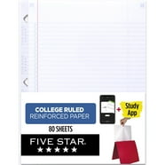 Norcom 5-Pack Filler Paper, 150 Sheets, College Ruled, 10.5" x 8 ...