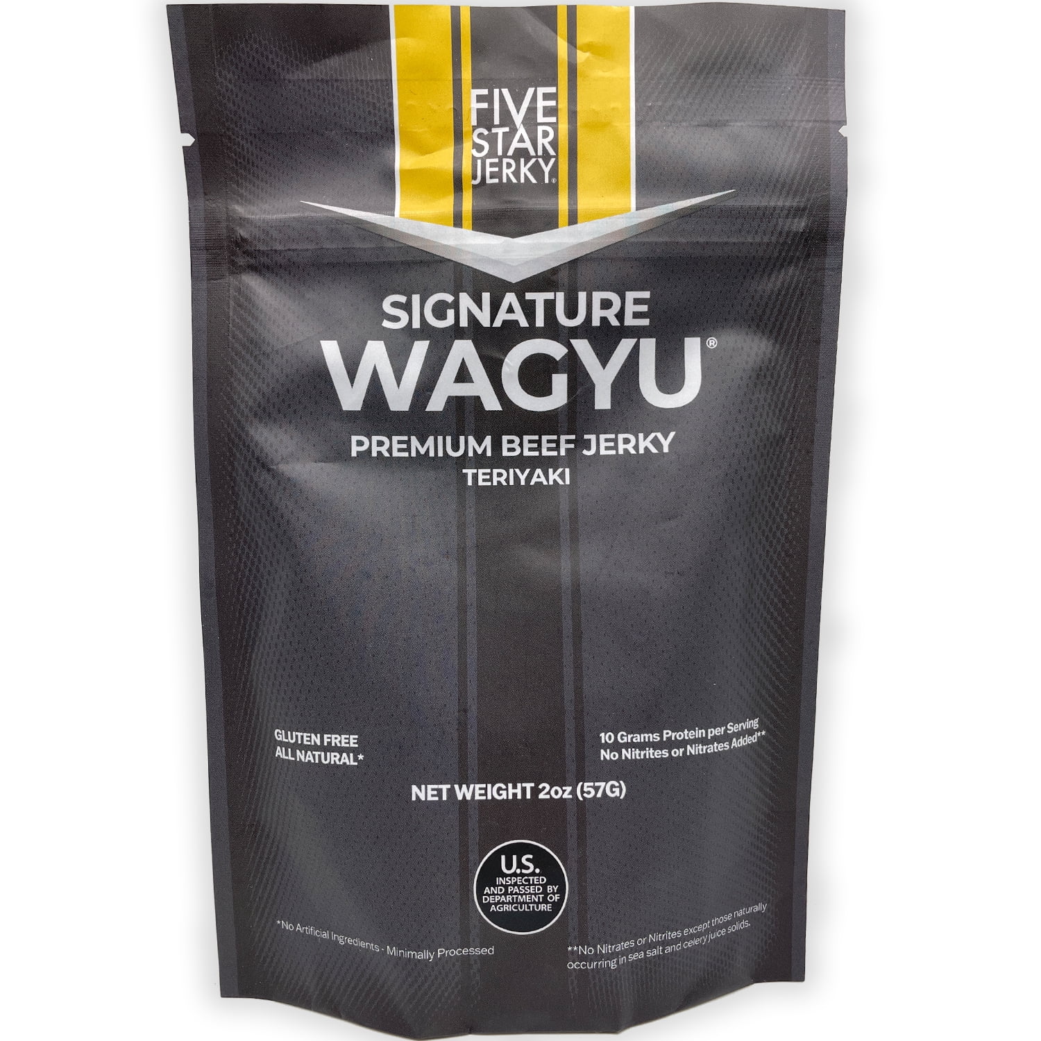 Five Star Signature Natural Tender Teriyaki Wagyu Beef Jerky, Gluten ...