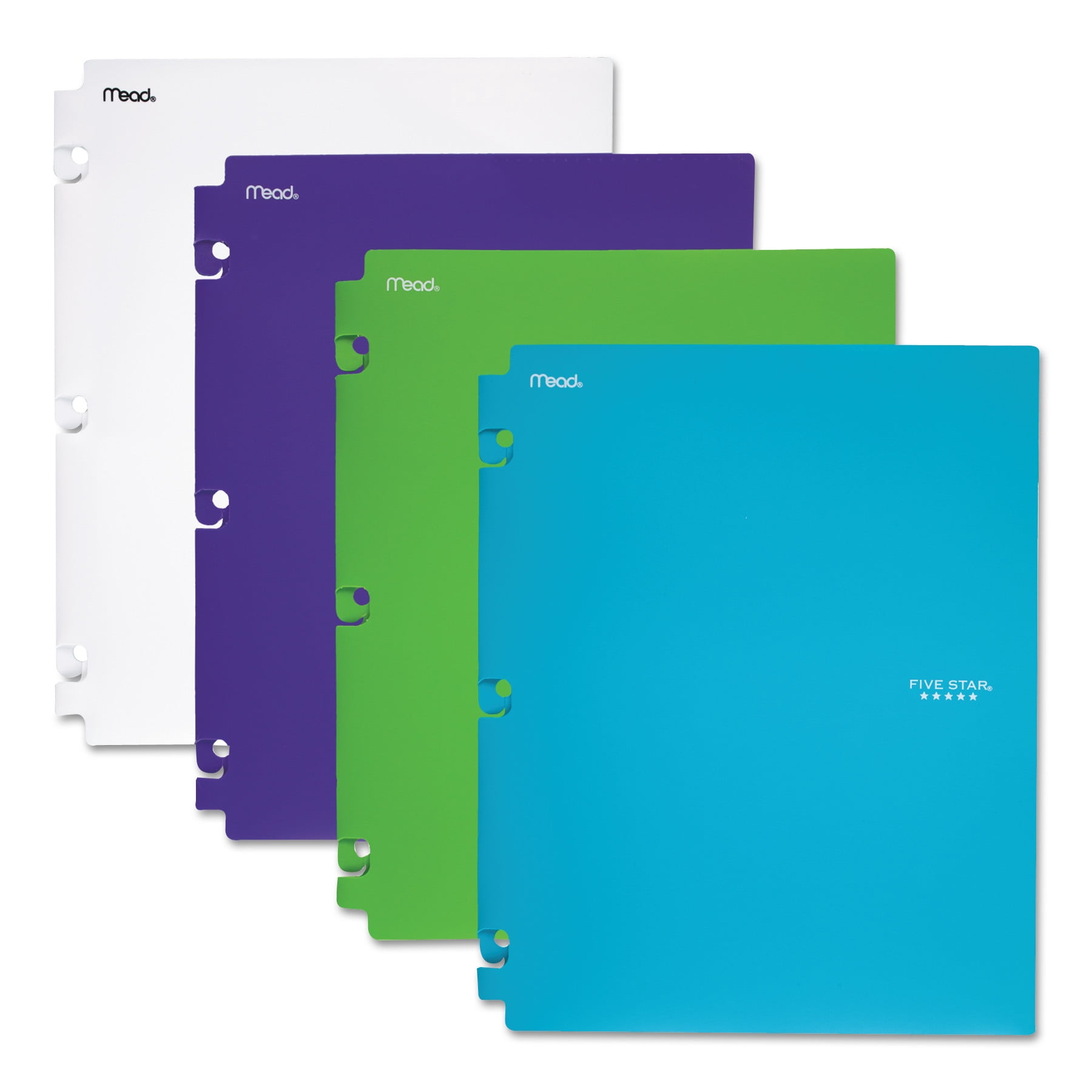 Five Star Snap-In Plastic Folder, 20 Sheets, 8 1/2 x 11, Assorted, Snap ...
