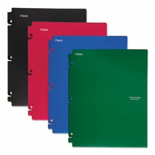Five Star Snap-In Plastic Folder, 8-1/2 x 11, Snap Closure, 4 Folders ...